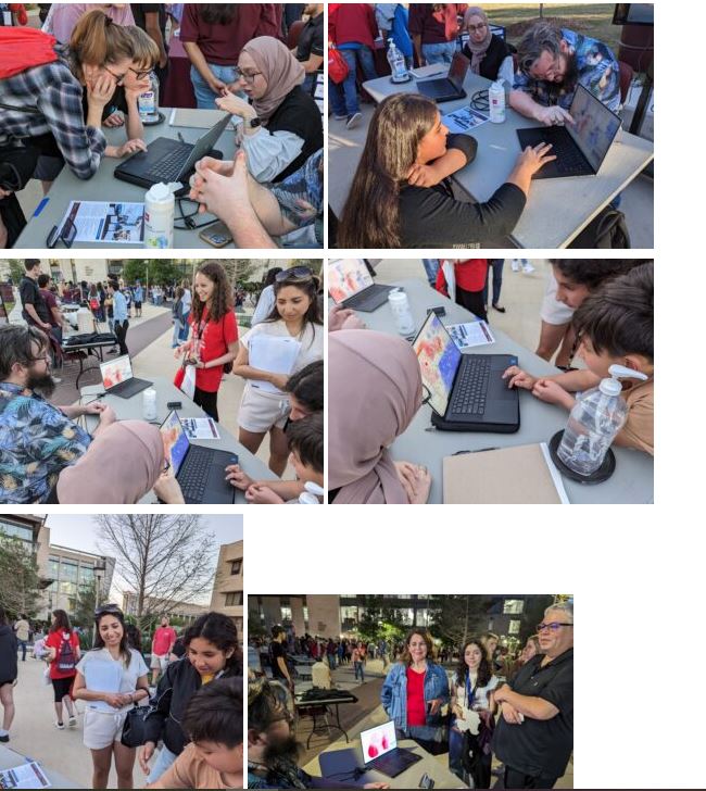 Exhibit During Night at the Zach, 3/24/2023